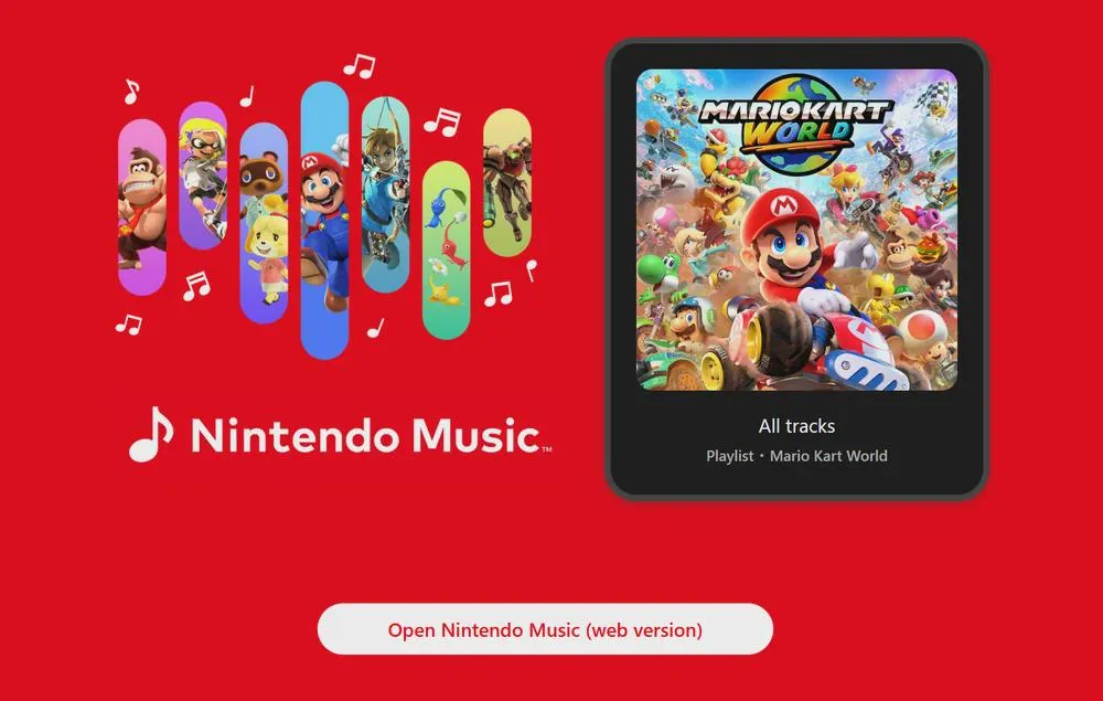 Nintendo Music adds CarPlay, Android Auto support, Web Player and more ...
